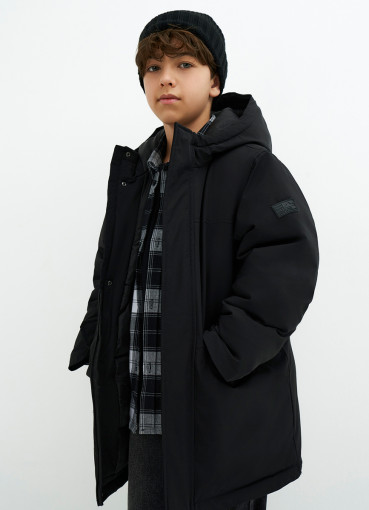 Утеплённая куртка с патчем для мальчиков (BJ8782O02-99) купить за 2399 ...